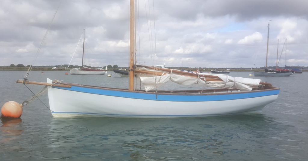 16ft Classic wooden Sailing Dinghy, 1890's, Gremlin - MJ Lewis Boat Sales