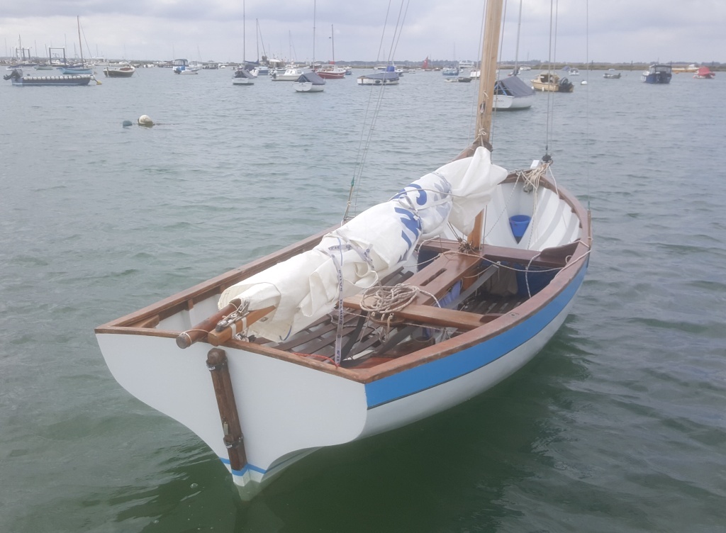 16ft Classic wooden Sailing Dinghy, 1890's, Gremlin - MJ Lewis Boat Sales