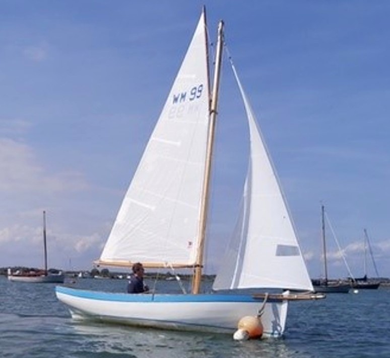16ft Classic wooden Sailing Dinghy, 1890's, Gremlin - MJ Lewis Boat Sales