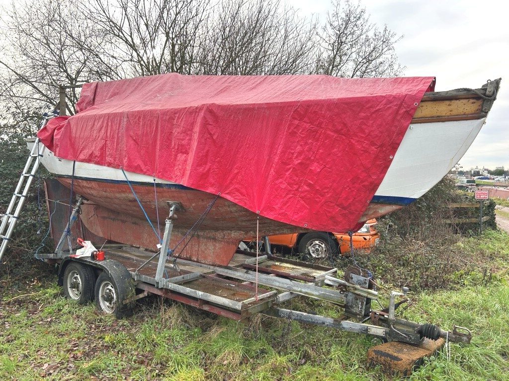 23ft Classic Cardnell Sloop & Road Trailer, 1934, Samphire - MJ Lewis ...